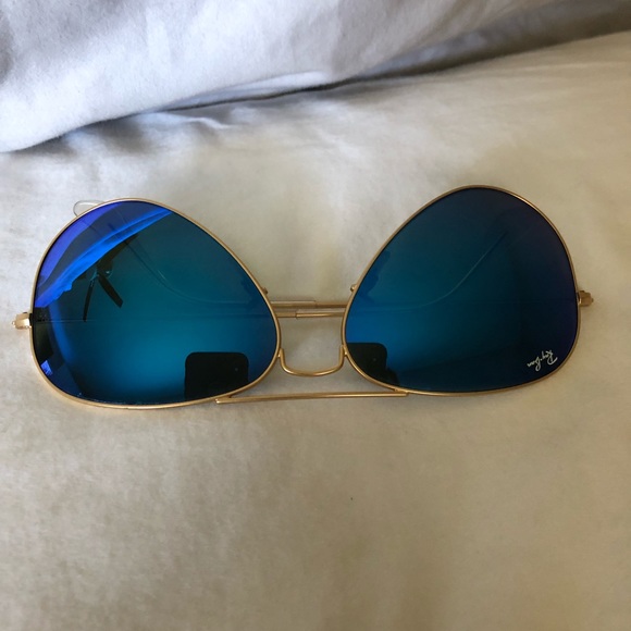 Ray-Ban | Accessories | Authentic Ray Ban Aviator Flash Lens Blue ...